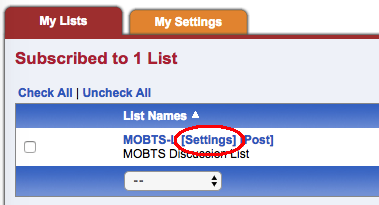 ListServ Mailing List